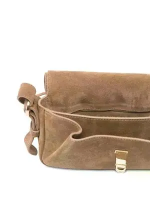 Sandro Le Mini Mambo Suede Fringed Cross Body Bag - Brown