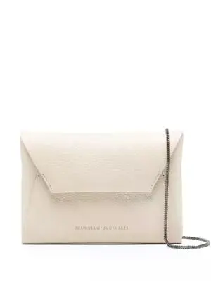 Brunello Cucinelli Gold Tone Clutches For Women