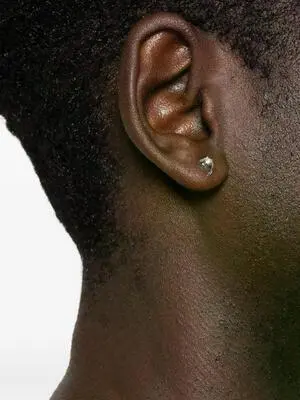 SHAUN LEANE Talon Diamond Stud Earrings - Silver