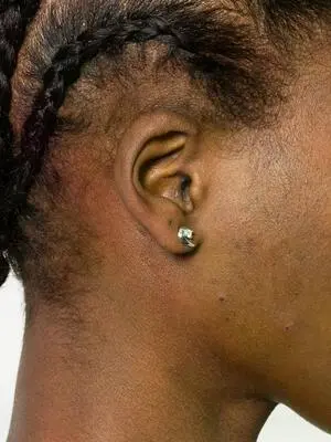 SHAUN LEANE Talon Diamond Stud Earrings - Silver