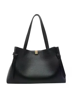 Yuzefi Gyoza Leather Shoulder Bag - Black