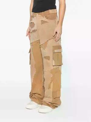 WHO DECIDES WAR Patchwork Buttoned Jeans