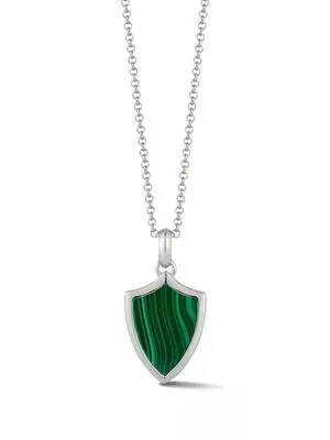 Mateo Malachite Shield Necklace