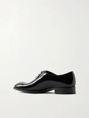 TOM FORD Elkan Patent-leather Oxford Shoes - Black