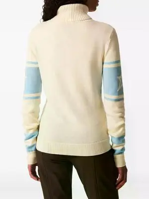 Perfect Moment Ski Intarsia Roll-neck Knitwear - Neutrals