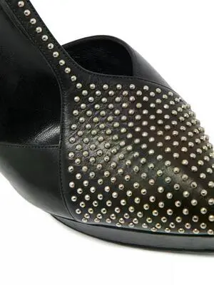 Saint Laurent Leather Platform T-bar Pumps