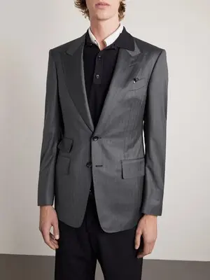 TOM FORD Shelton Wool And Silk-blend Suit Jacket