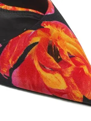 FERRAGAMO Badia Floral-print Pumps