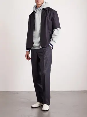 WTAPS Aon Logo-appliquéd Cotton-jersey Hoodie