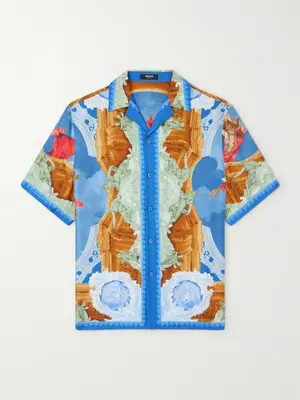 Versace Camp Collar Shirts For Men