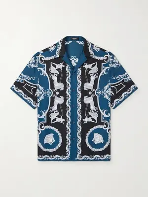 Versace Camp Collar Shirts For Men