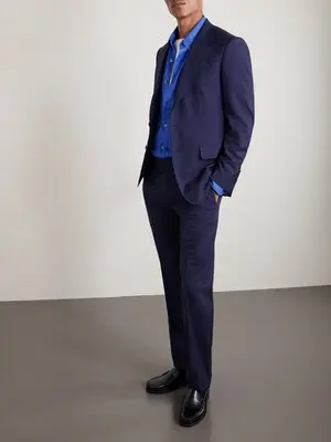 TOM FORD Lyocell-gabardine Shirt - Blue