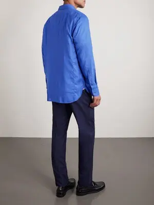 TOM FORD Lyocell-gabardine Shirt - Blue