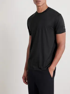 TOM FORD Lyocell And Cotton-blend T-shirt - Black