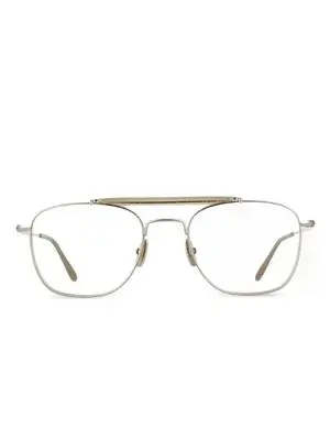 YELLOWS PLUS Tyrone Browline Eyeglasses - Silver