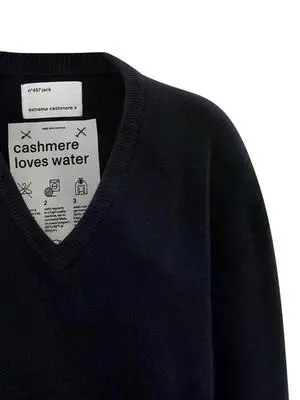 Extreme Cashmere V-neck Long-sleeve Pullover