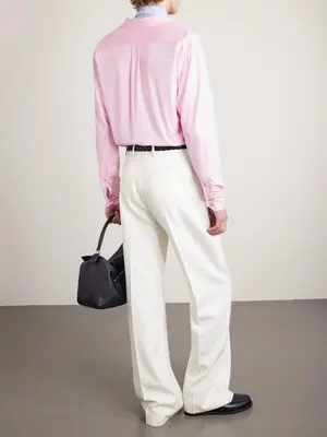 TOM FORD Silk And Cotton-blend Jersey Shirt - Pink