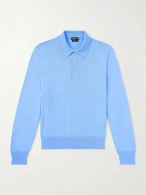 Men's Tom Ford Blue Polos