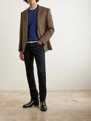 TOM FORD Cotton Crewneck Sweater - Blue