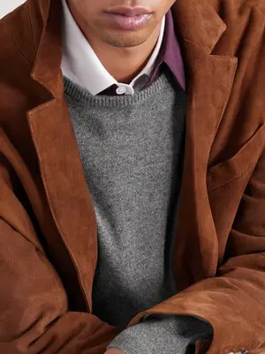 Ralph Lauren Purple Label Cashmere Sweater - Gray