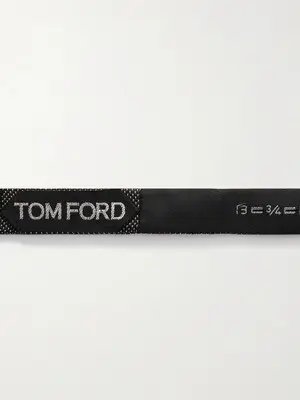 TOM FORD Pre-tied Polka-dot Silk-satin Bow Tie - Black