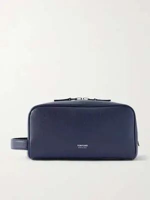 TOM FORD Leather Pouch Navy