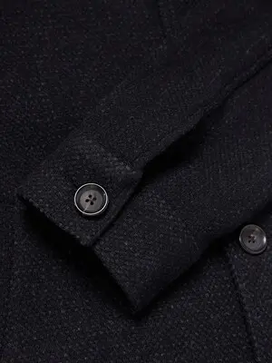 Oliver Peoples Buffalo Wool-blend Jacket - Black