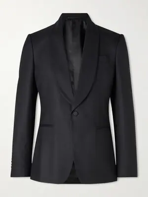 LARDINI Soirée Virgin Wool-blend Tuxedo Jacket