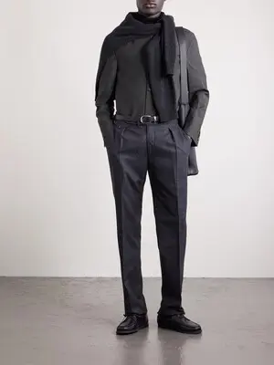 Officine Générale Meryl Wool, Silk, And Linen-blend Jacket