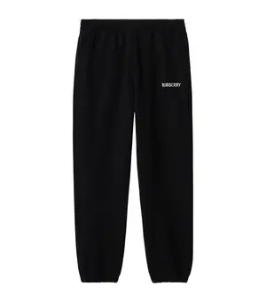 Burberry Cotton Logo Slim Sweatpants