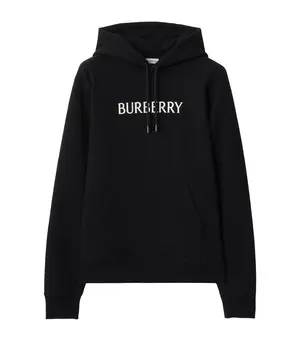 Burberry Cotton Logo Slim Hoodie