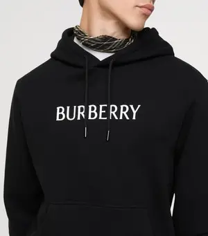 Burberry Cotton Logo Slim Hoodie