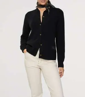 Burberry Cashmere Ekd Cardigan - Black