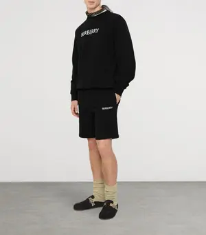 Burberry Cotton Logo Slim Shorts