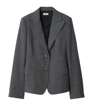 Burberry Notched Lapel Blazers For Women