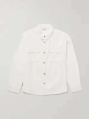 FRAME Cotton-twill Overshirt - Neutrals