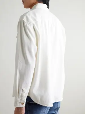 FRAME Cotton-twill Overshirt - Neutrals