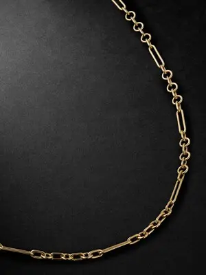 FOUNDRAE Fine Mixed Clip 18-karat Chain Necklace - Gold
