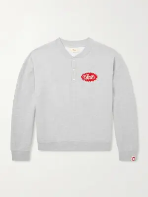 CHERRY LOS ANGELES Five Star Studded Logo-embroidered Cotton-blend Sweater