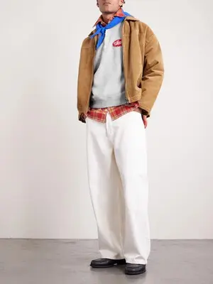 CHERRY LOS ANGELES Five Star Studded Logo-embroidered Cotton-blend Sweater