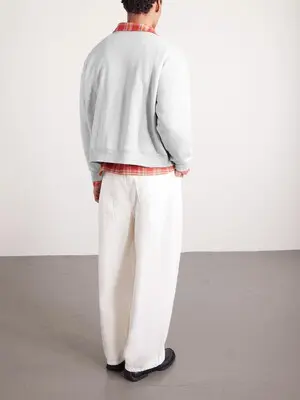 CHERRY LOS ANGELES Five Star Studded Logo-embroidered Cotton-blend Sweater