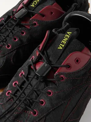 Bottega Veneta Orbit Flash Ripstop-trimmed Suede Sneakers