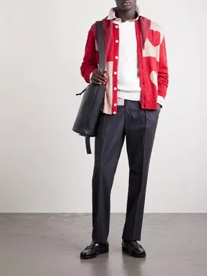 BODE Hearts Lamé Cardigan