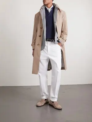 Brunello Cucinelli Ribbed Cotton Polo Shirt