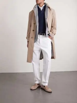 Brunello Cucinelli Ribbed Cotton Polo Shirt
