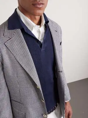 Brunello Cucinelli Ribbed Cotton Polo Shirt