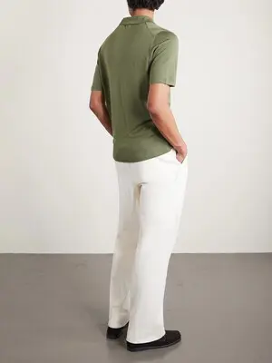 Barena Venezia Marco Merino Wool Polo Shirt - Green