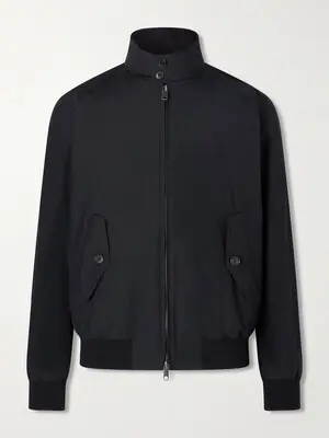 BARACUTA G9 Shell Harrington Jacket - Black