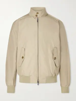 BARACUTA G9 Shell Harrington Jacket - Neutrals