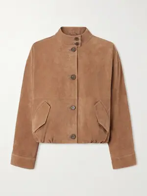Simkhai Marley Suede Jacket - Brown